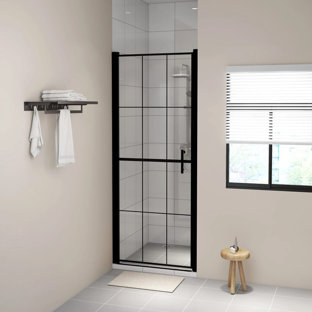 vidaXL Shower Door Shower Enclosure Screen for Bathroom Tempered Glass ...