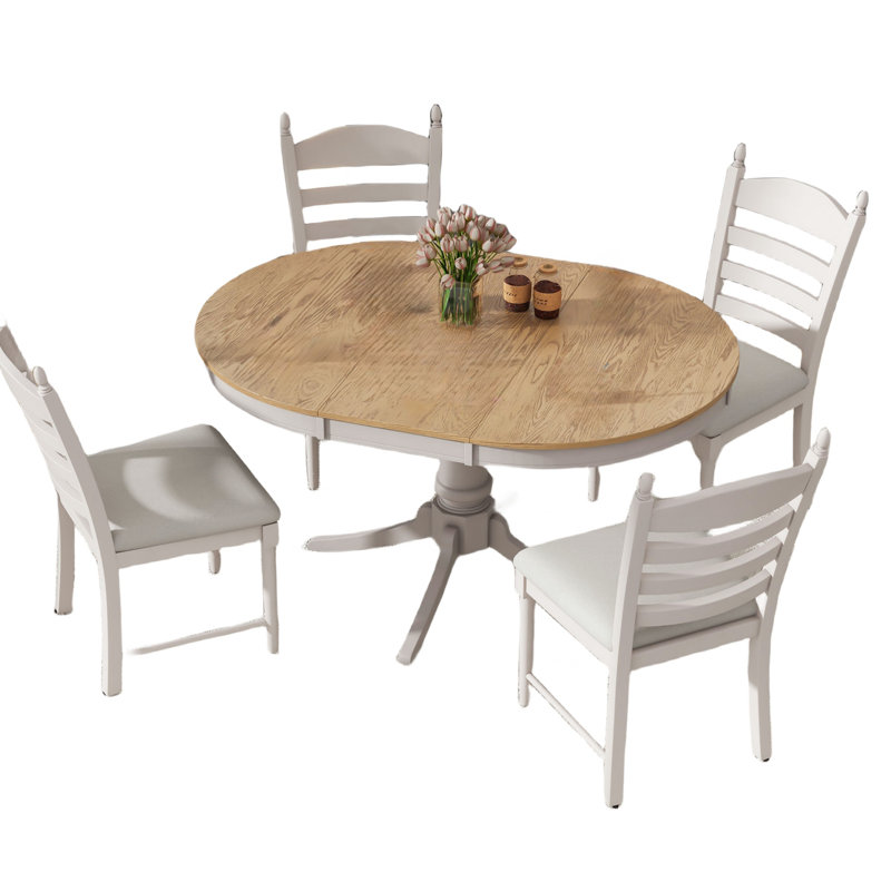 August Grove® Cadon Oval 58'' L x 42'' W Dining Set | Wayfair