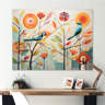 Red Barrel Studio Green Mid Century Mod Nature IV Framed On Canvas ...