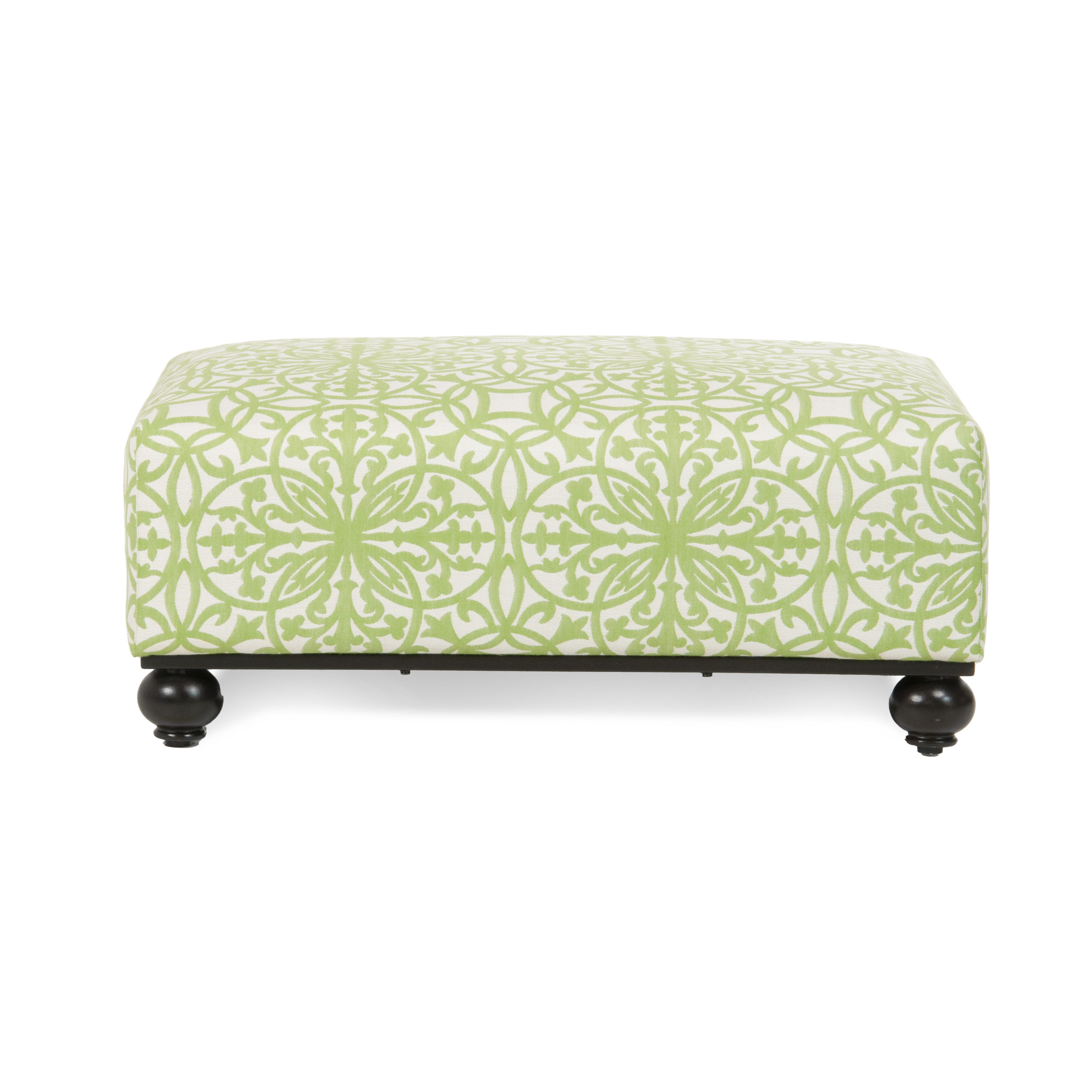 Peak Season Colin Outdoor Ottoman with Sunbrella Cushion | Wayfair