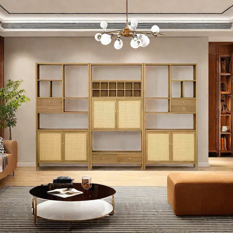 Parttlion New Chinese style display shelf bookcase | Wayfair