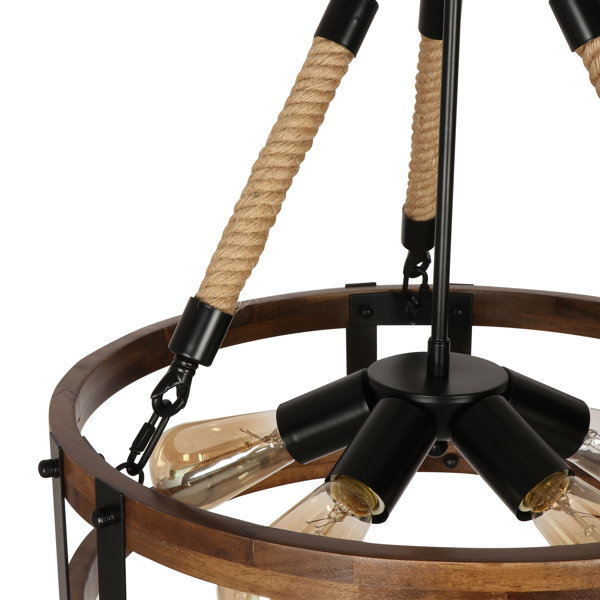 Gracie Oaks Verlis 5 - Light Dimmable Drum Chandelier | Wayfair