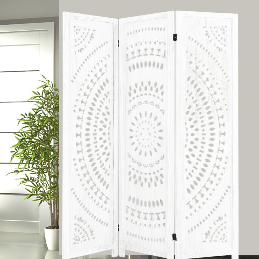 Dakota Fields Carved Wood Room Divider ,Folding Room Dividers for Room ...