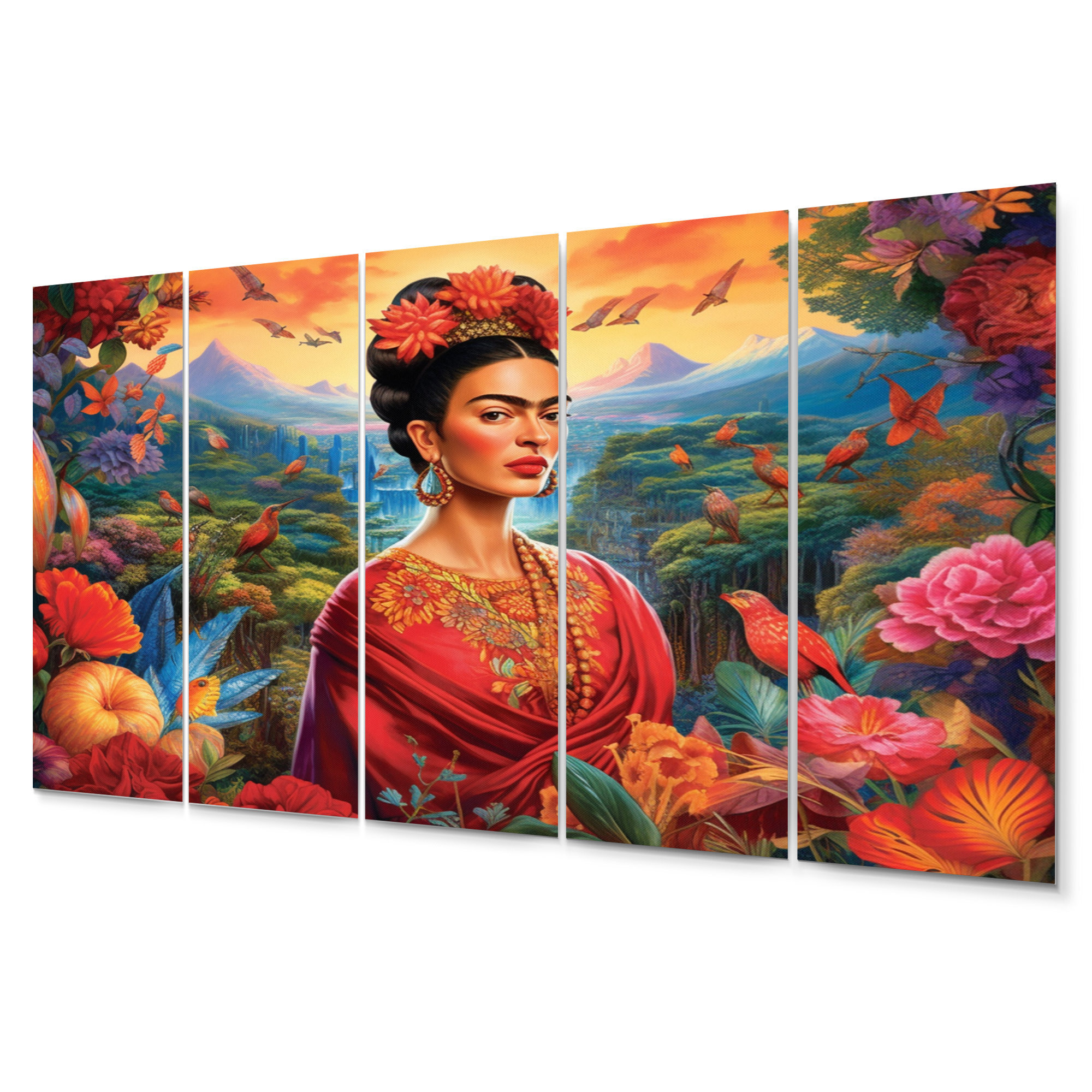 Design Art Empowering Women - Fashion Woman Metal Wall Art Living Room ...