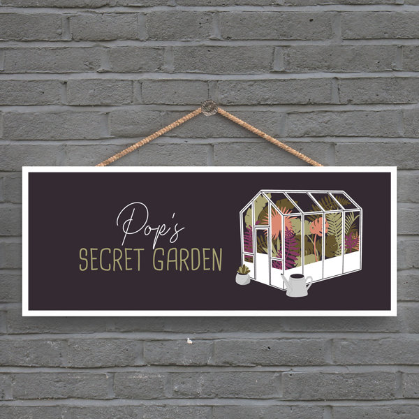 Maturi Garden Secret Pops Secret Garden Signs and Plaques | Wayfair.co.uk