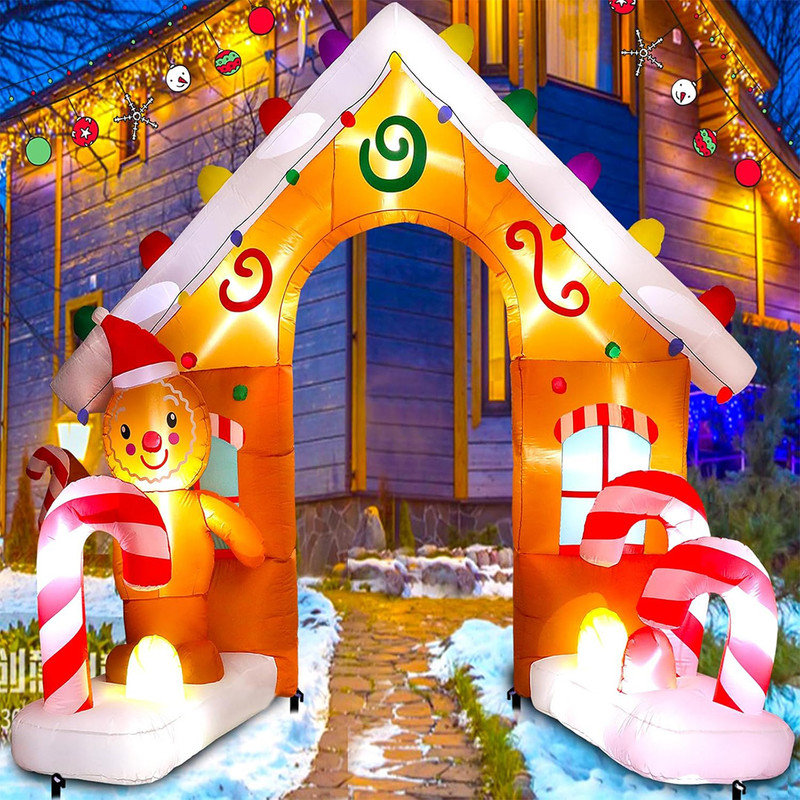 The Holiday Aisle® 9 FT Tall Inflatable Outdoor, Giant Christmas ...