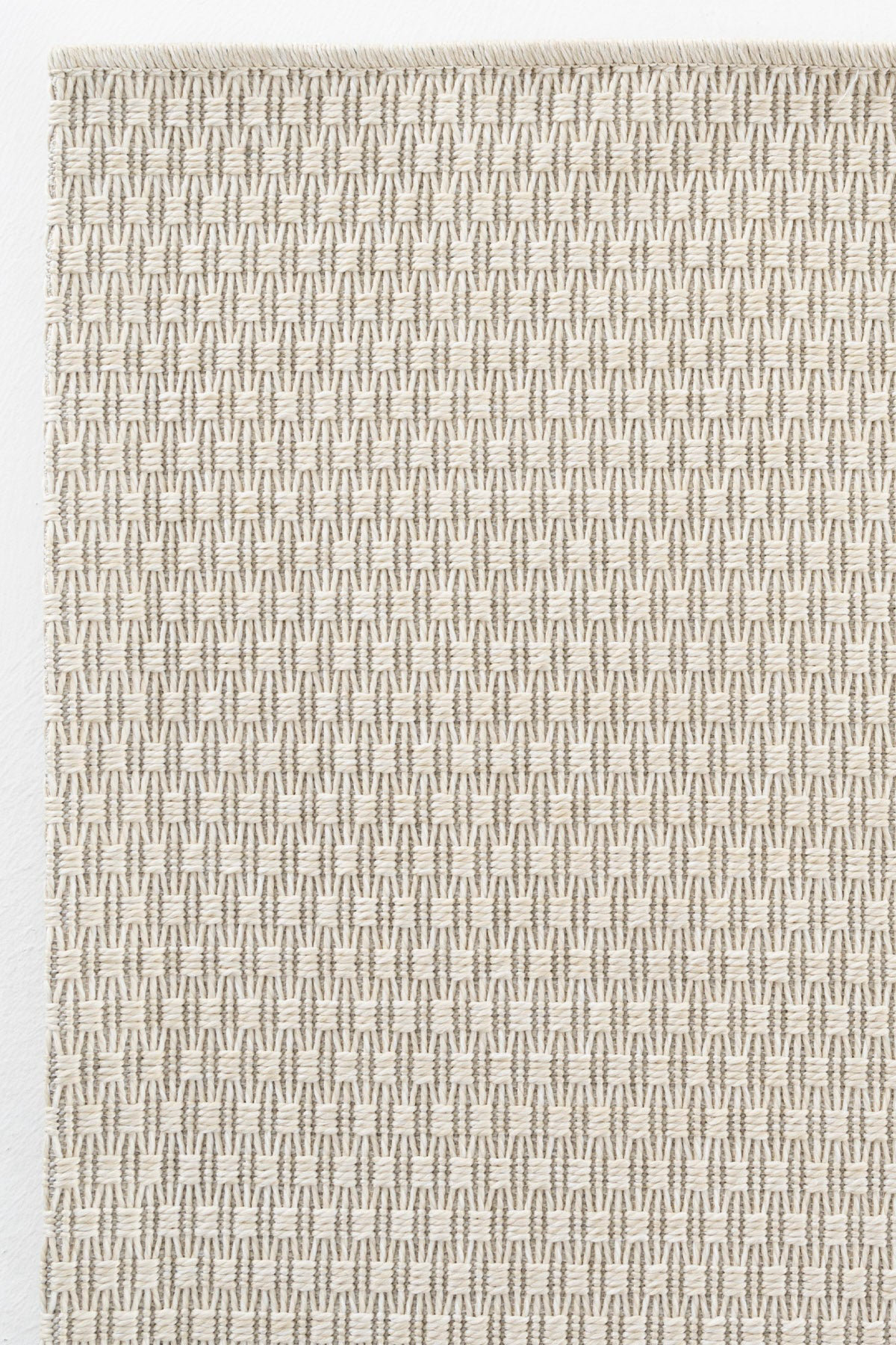 Hokku Designs Milano Cream Wicker Textured Cut Pile Rug | Wayfair