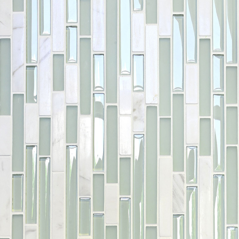 Mosaic Kitchen Linear Wall Tile | Wayfair