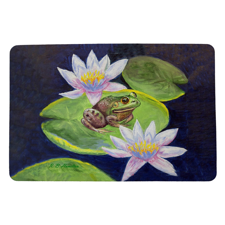 Bless international Frog & Lily Door Mat - Wayfair Canada