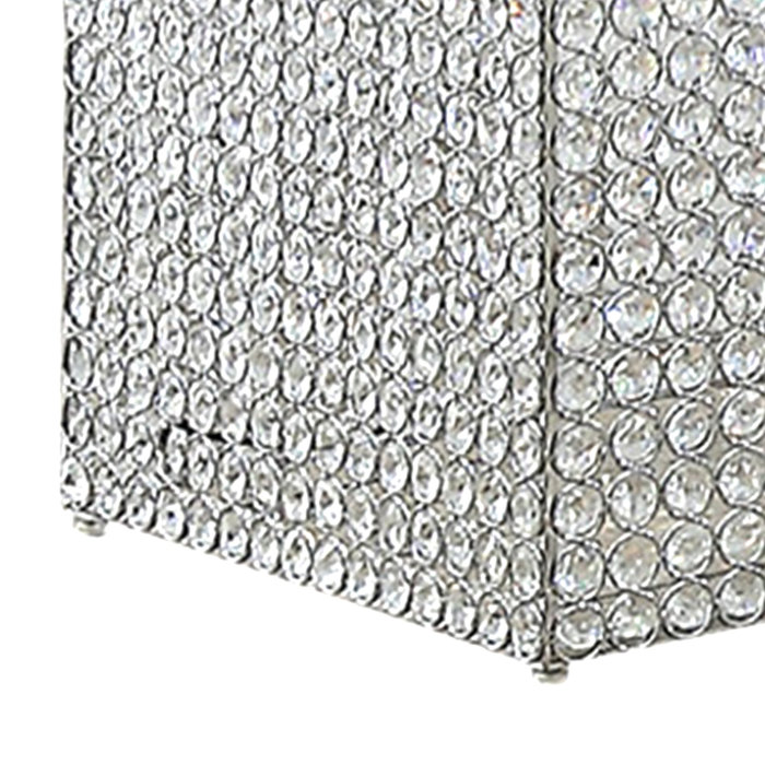 Benjara Emi Glass Pedestal End Table | Wayfair