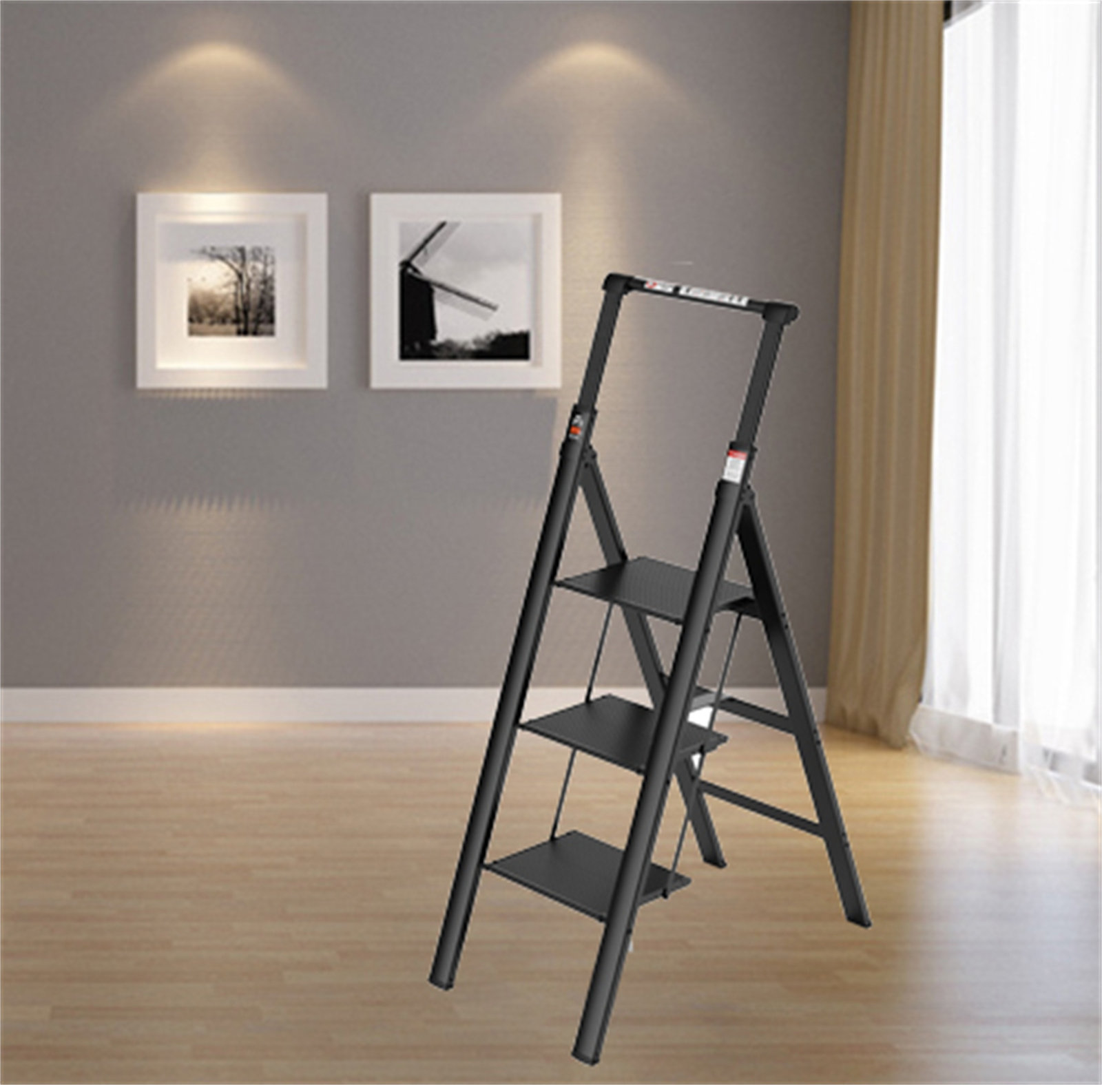 WFX Utility™ Giffin 3 - Step Aluminum Step Ladder | Wayfair