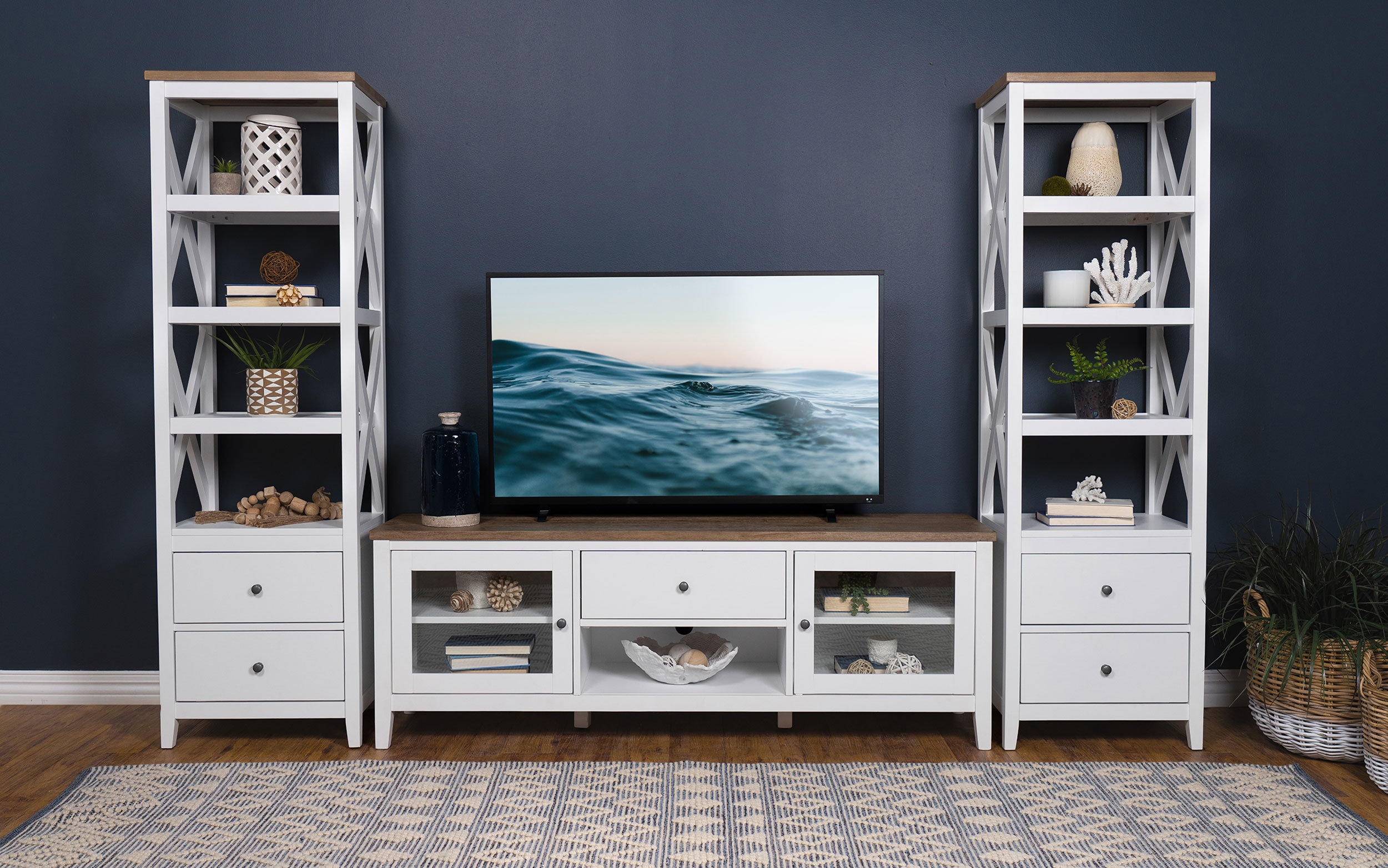 Laurel Foundry Modern Farmhouse® TV Entertainment Console With 2 Media ...