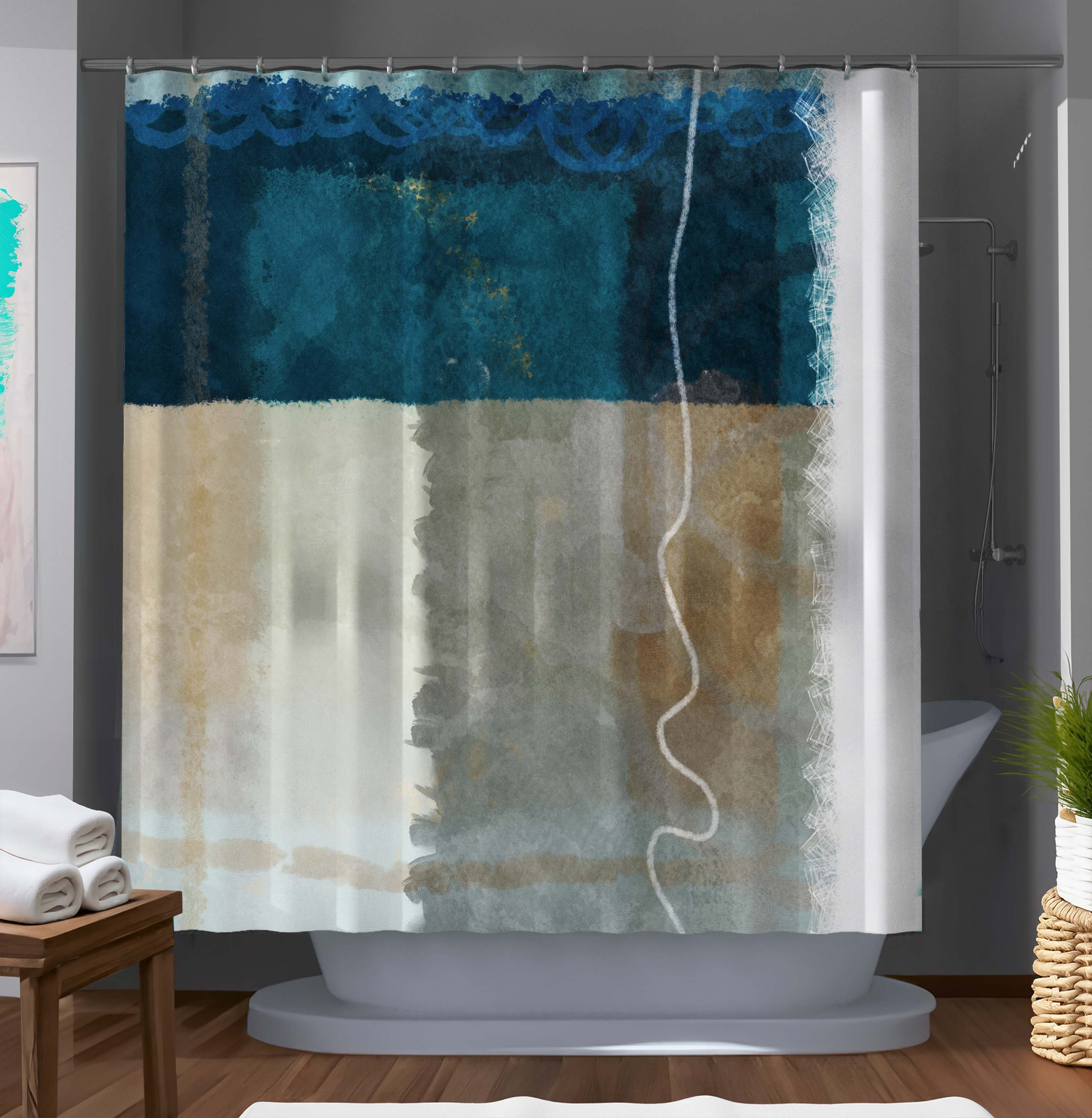 East Urban Home Magnificent Unblemished Shower Curtain | Wayfair