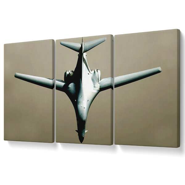Williston Forge Fighter Plane - 3 Piece Wrapped Canvas Art Prints ...