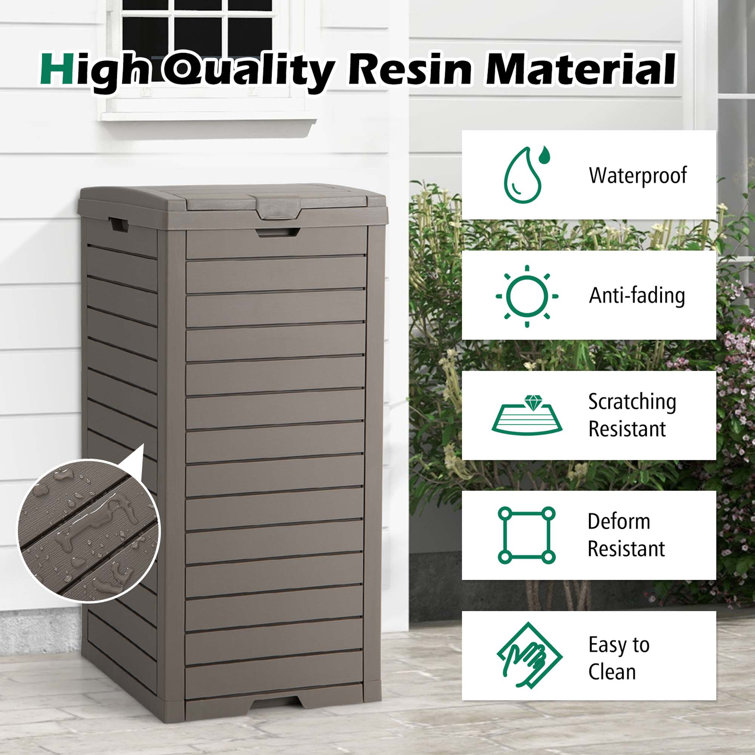 Costway Plastic Manual Lift Trash Can ( 31 Gallons ) - Wayfair Canada