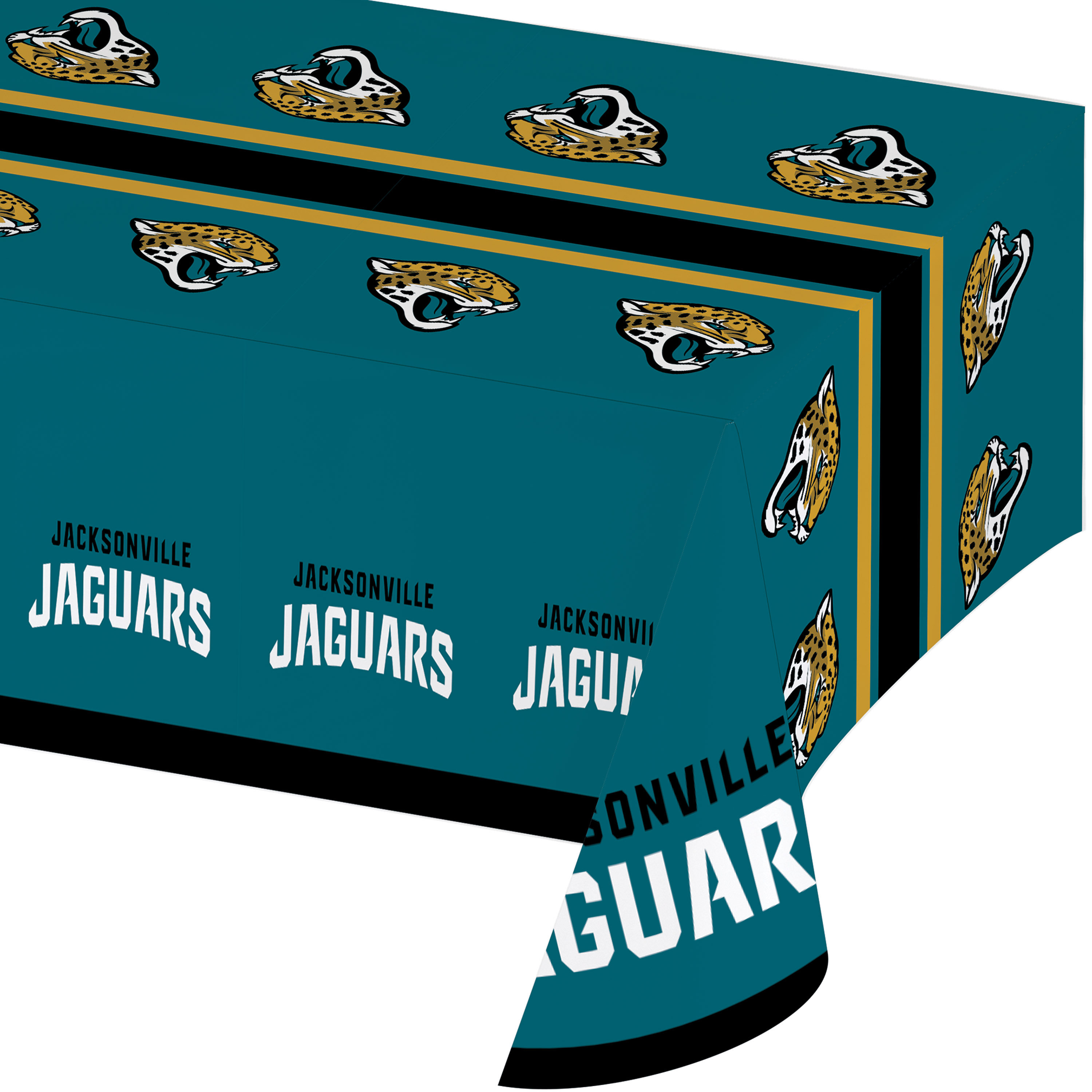 Creative Converting NFL Jacksonville Jaguars Plastic Tablecloth, 3 ct ...