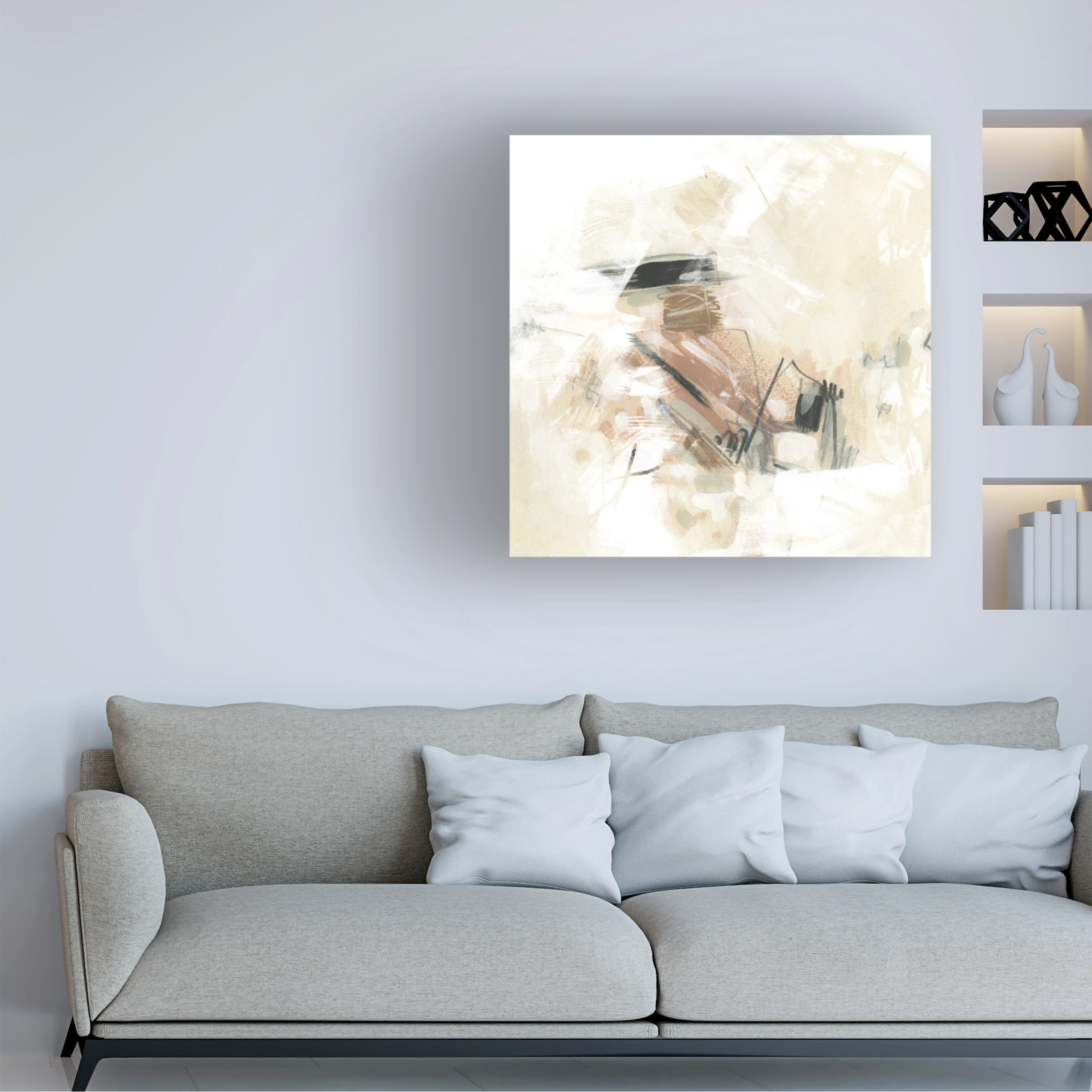 Wrought Studio™ June Erica Vess Clay Inscription II Canvas Wall Art ...