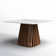 AllModern Kendall Solid Wood & Marble Square Dining Table & Reviews ...