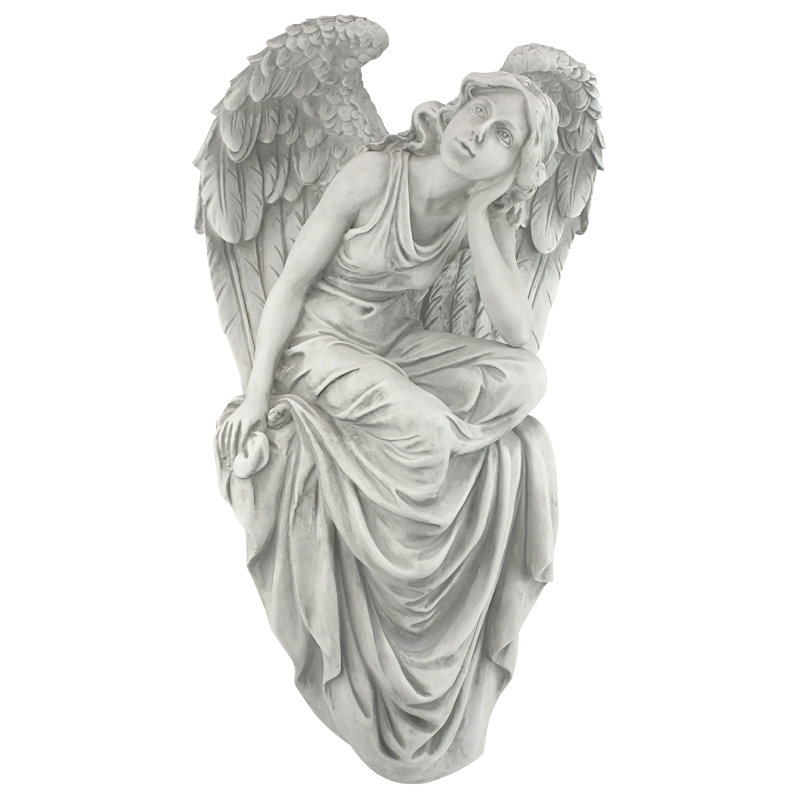 Design Toscano Resting Grace Sitting Angel Statue & Reviews | Wayfair