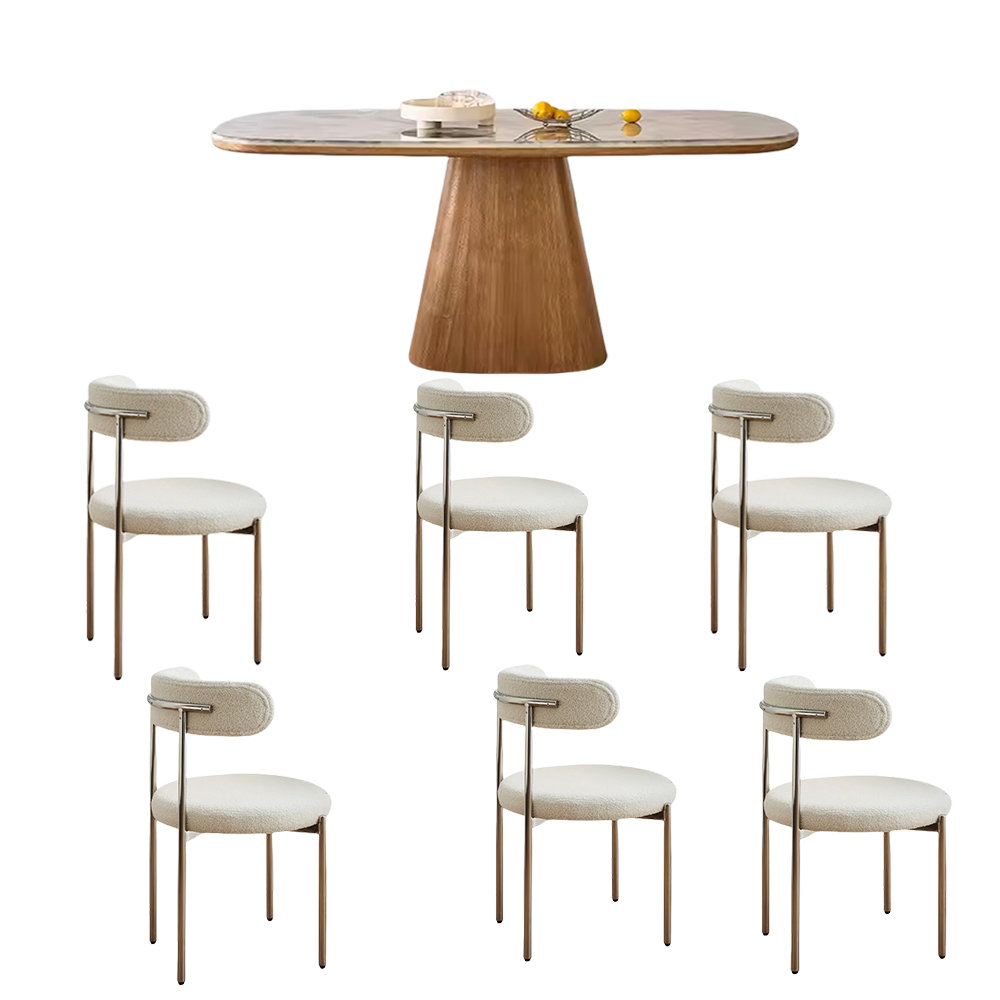 Greyleigh Modern simple family dining table sets | Wayfair