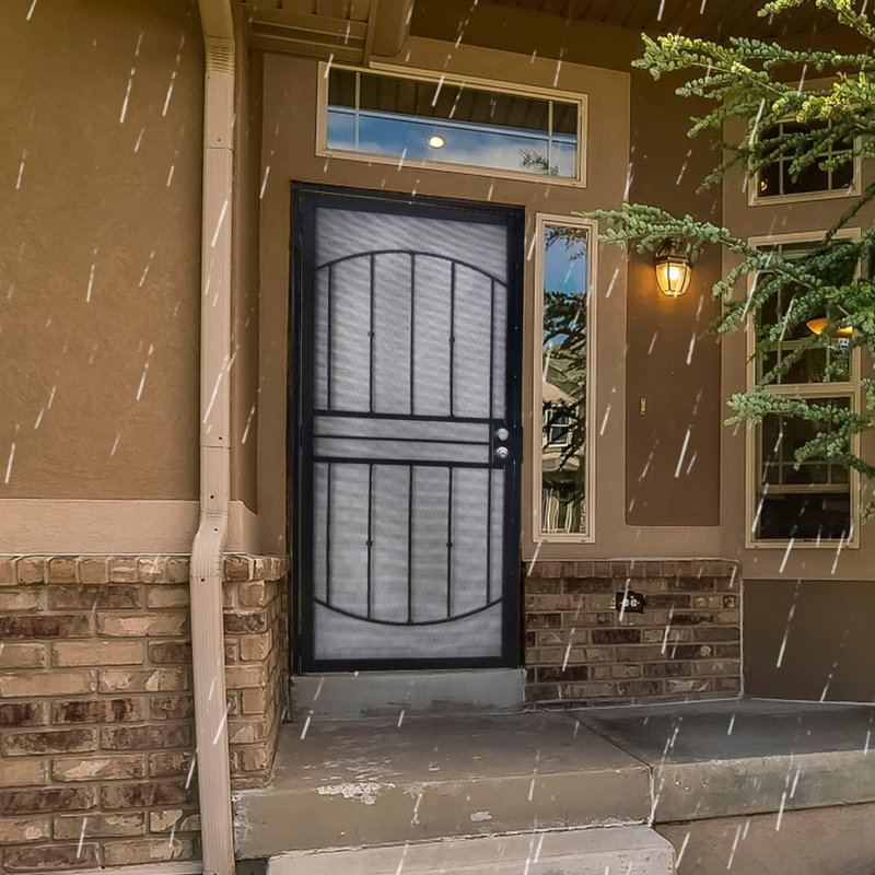 Grisham 36'' x 80'' Iron Screen Doors & Reviews | Wayfair