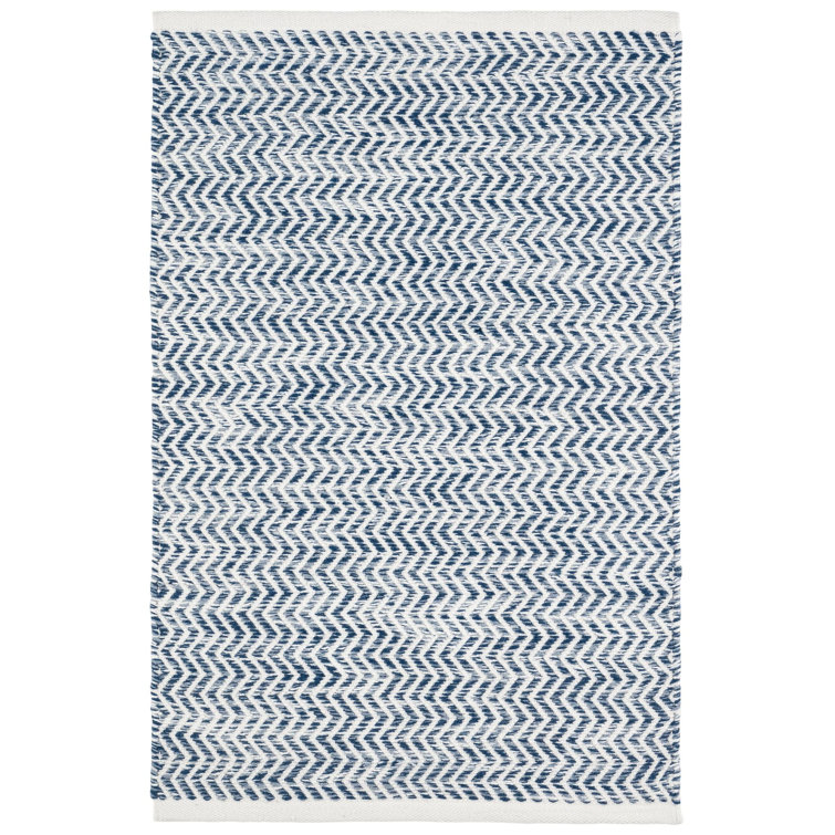 Dash and Albert Rugs Coastal Blue Handwoven Indoor/Outdoor Rug ...