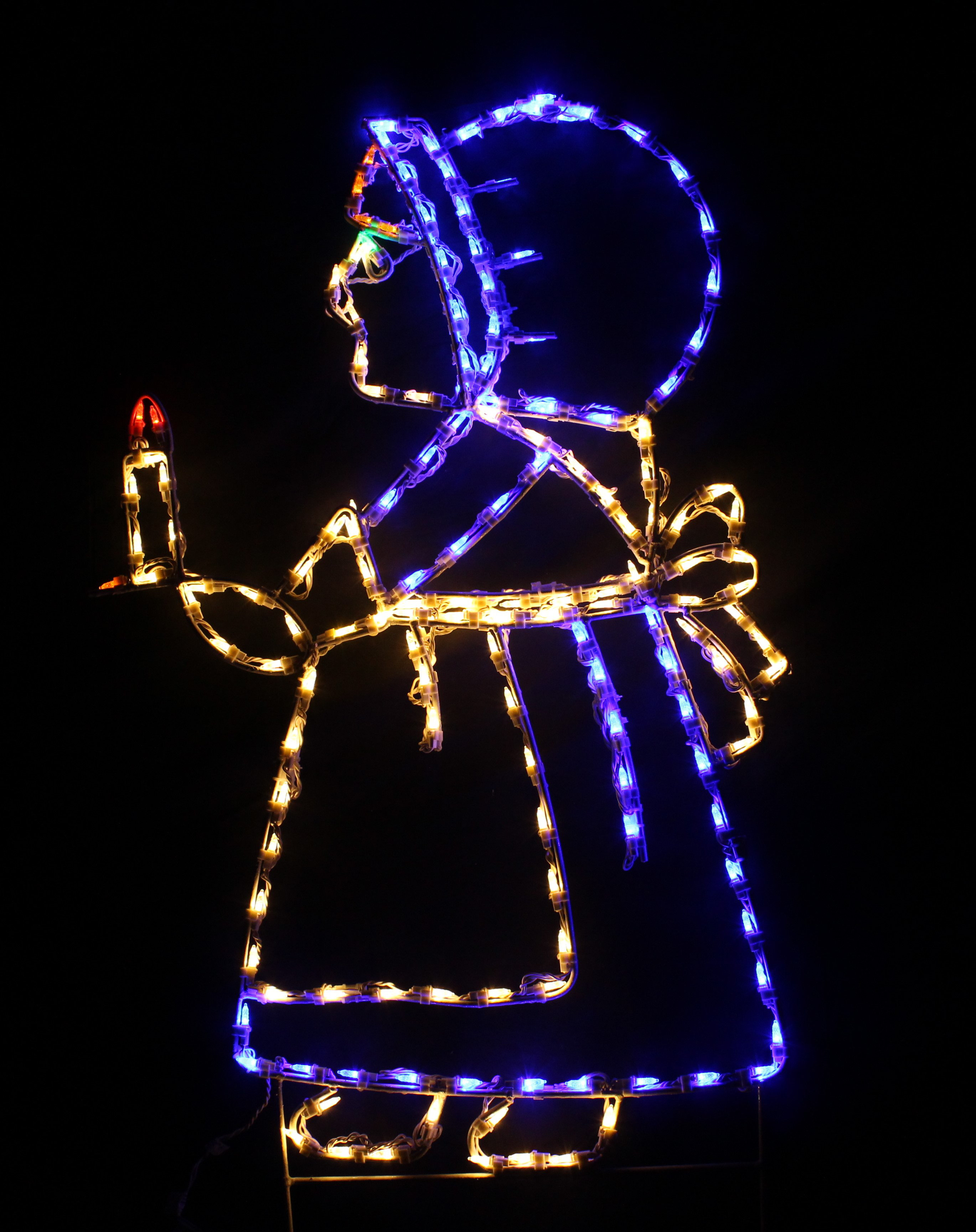 Lori's Lighted D'Lites Pilgrim Girl Thanksgiving Holiday Lighted ...