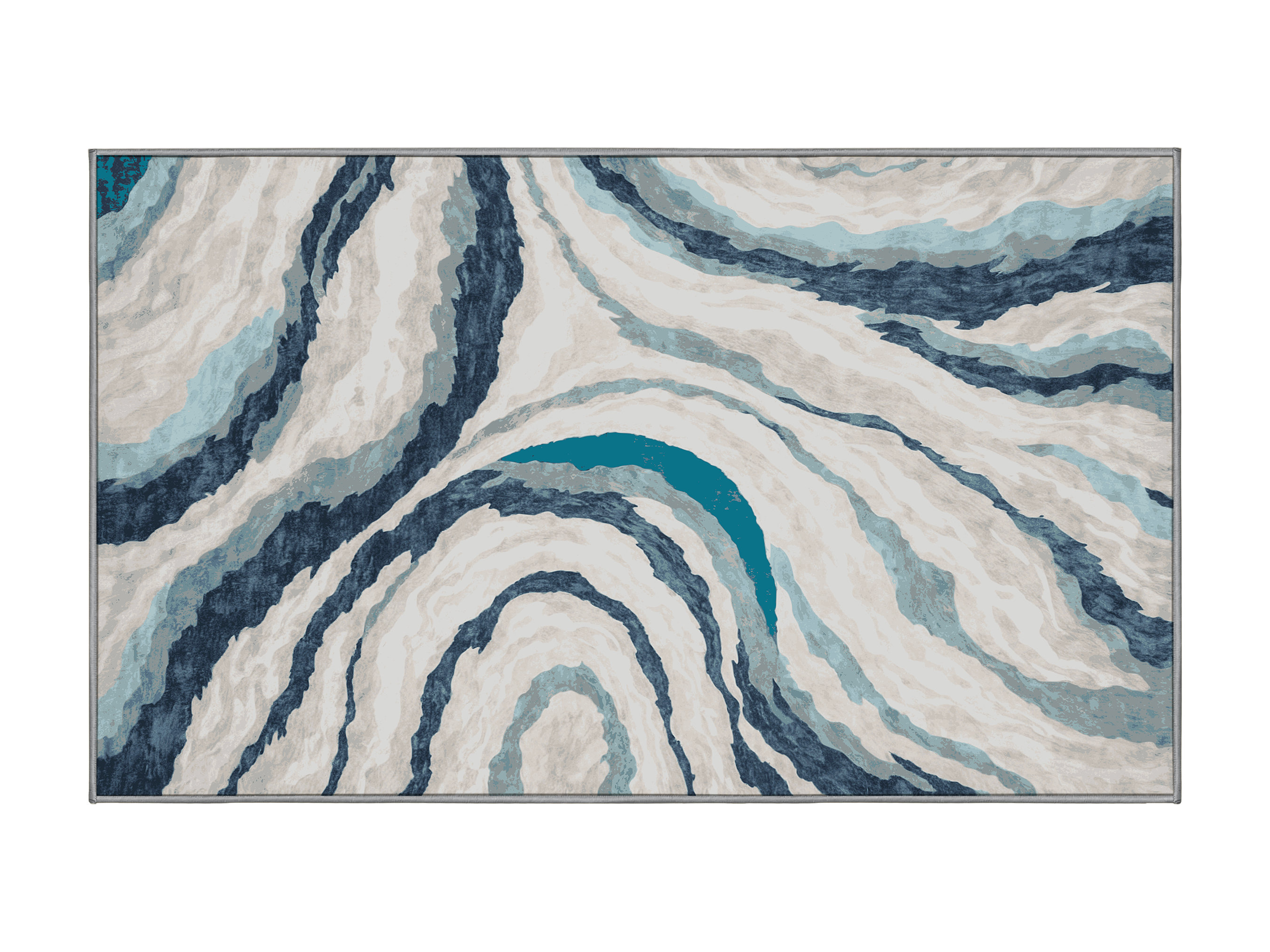 Wrought Studio™ Machine Washable Gray Area Rug | Wayfair