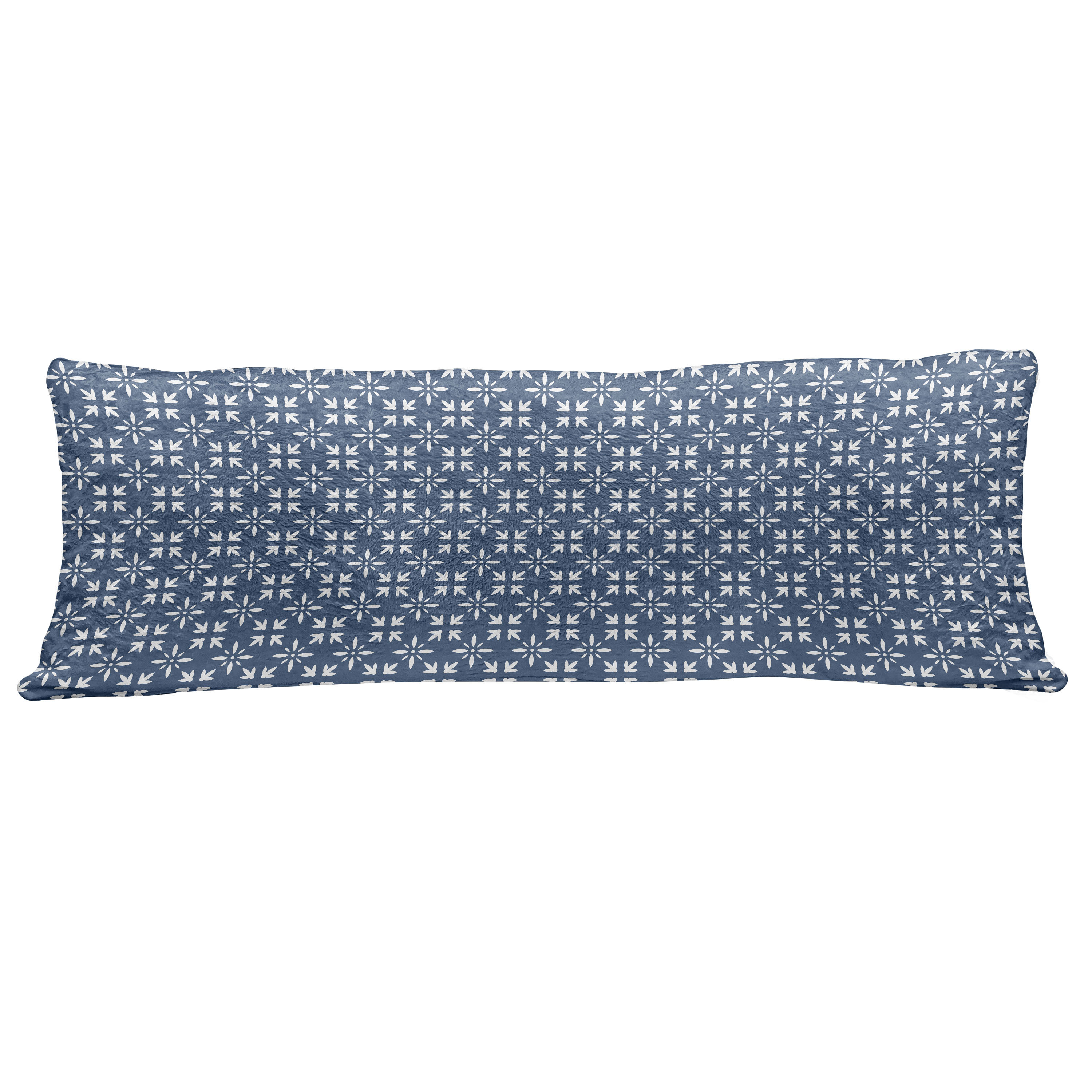 Ambesonne Indigo Fluffy Body Pillow Case Cover With Zipper, Modern ...
