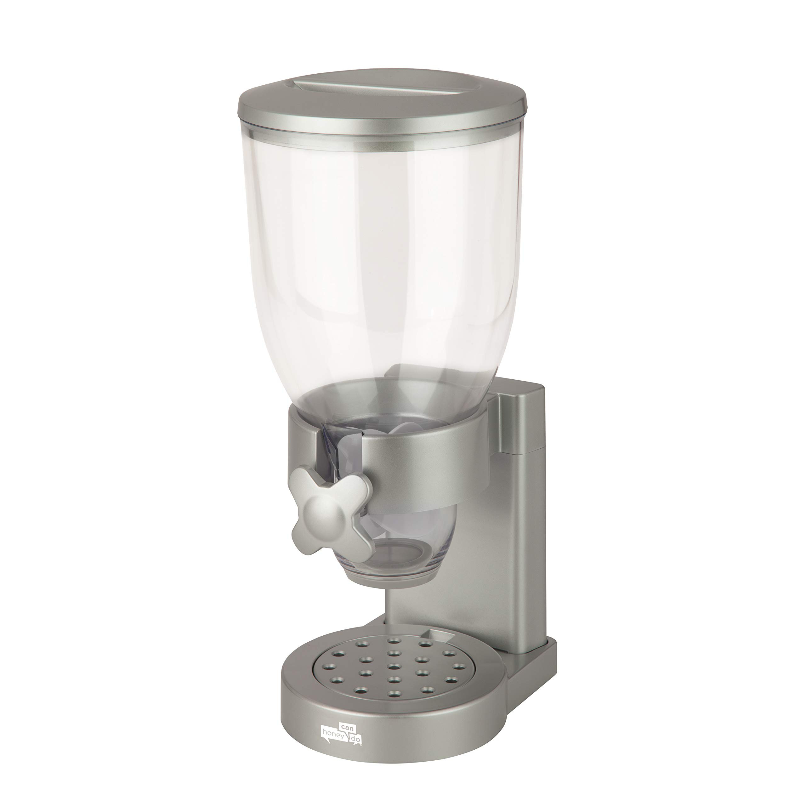 Prep & Savour Indispensable Dry Food Dispenser, Single Control, Silver ...