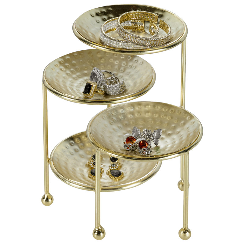 Mercer41 Gold Metal Jewelry Storage Stand | Wayfair