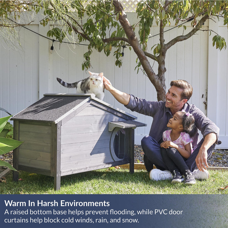 Tucker Murphy Pet™ Dywane Portable Cat House With Cover & Reviews | Wayfair