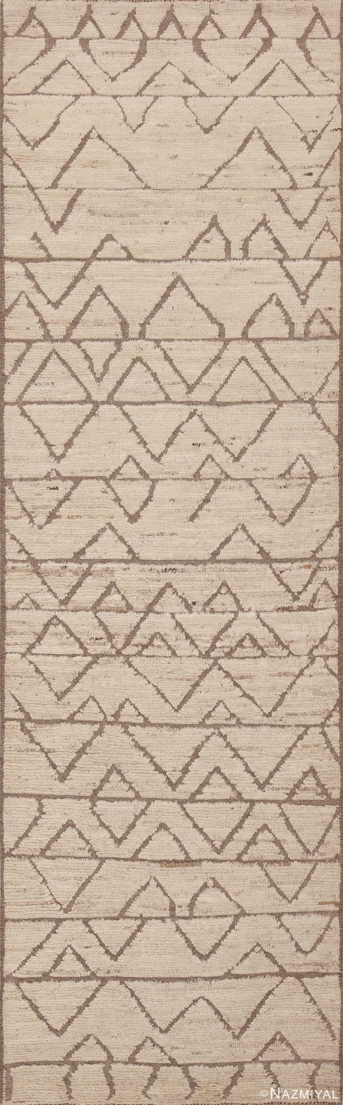 Nazmiyal Collection One-of-a-Kind Light Ivory/Cream/Neutral Geometric ...