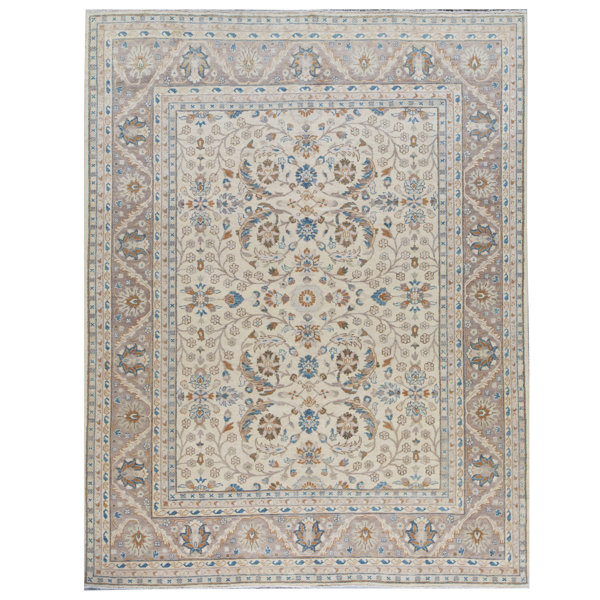 Bokara Rug Co., Inc. Hand-Knotted High-Quality Cream Area Rug | Perigold
