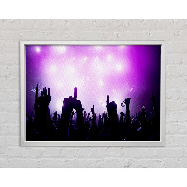 Bright Star Purple Rave - Single Picture Frame Print on Canvas ...