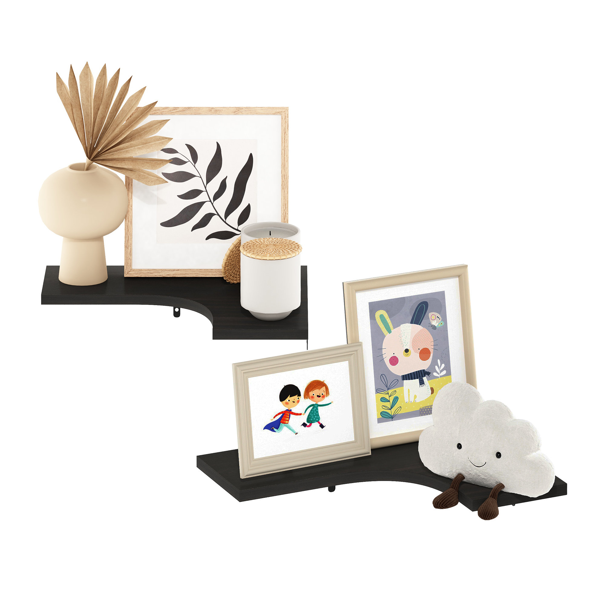Ebern Designs Authement Corner Shelf | Wayfair