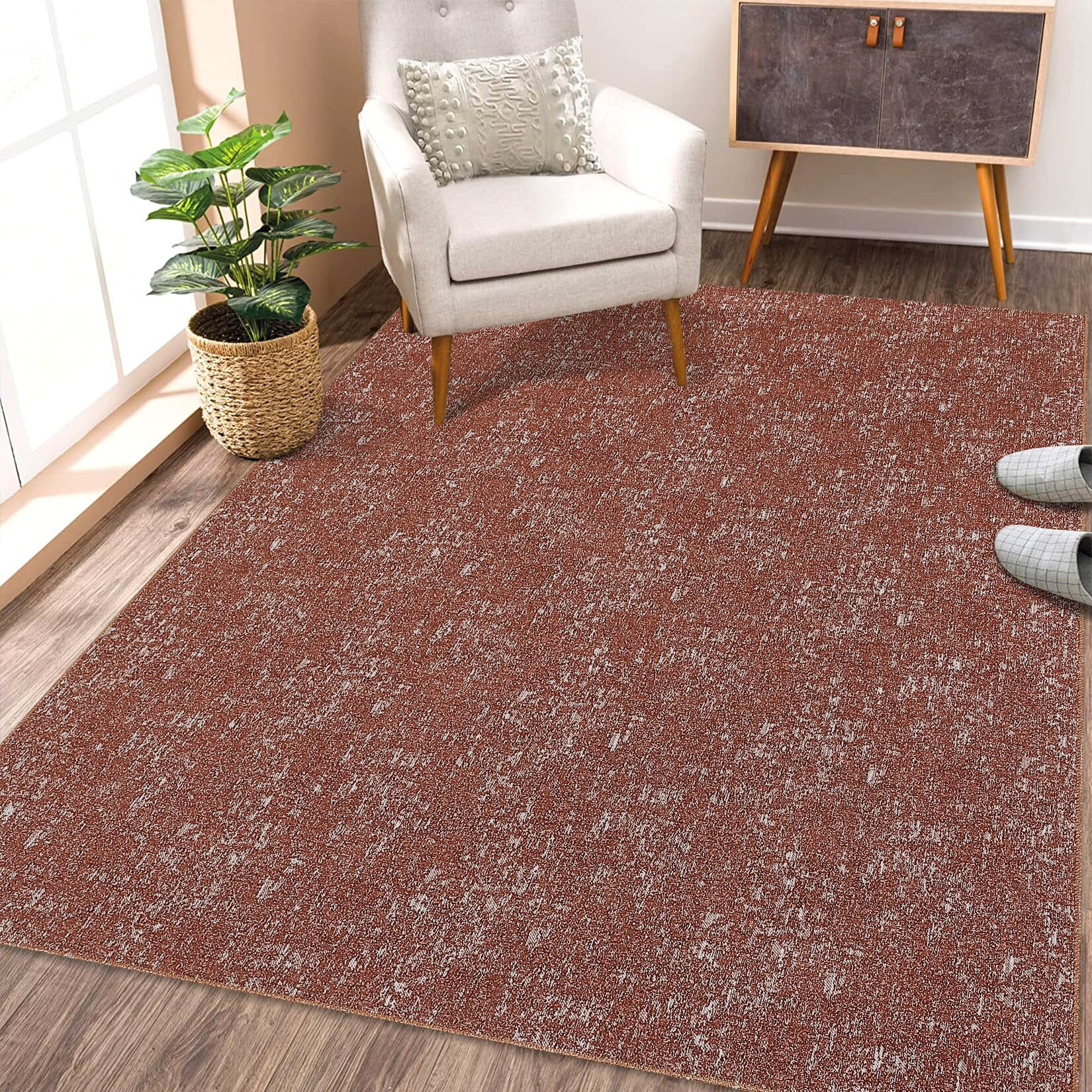Ebern Designs Non Slip Throw Rugs Chenille Low Pile Stain Resistant ...