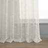 Gracie Oaks Deerk Open Weave Textured Sheer Curtains for Bedroom ...