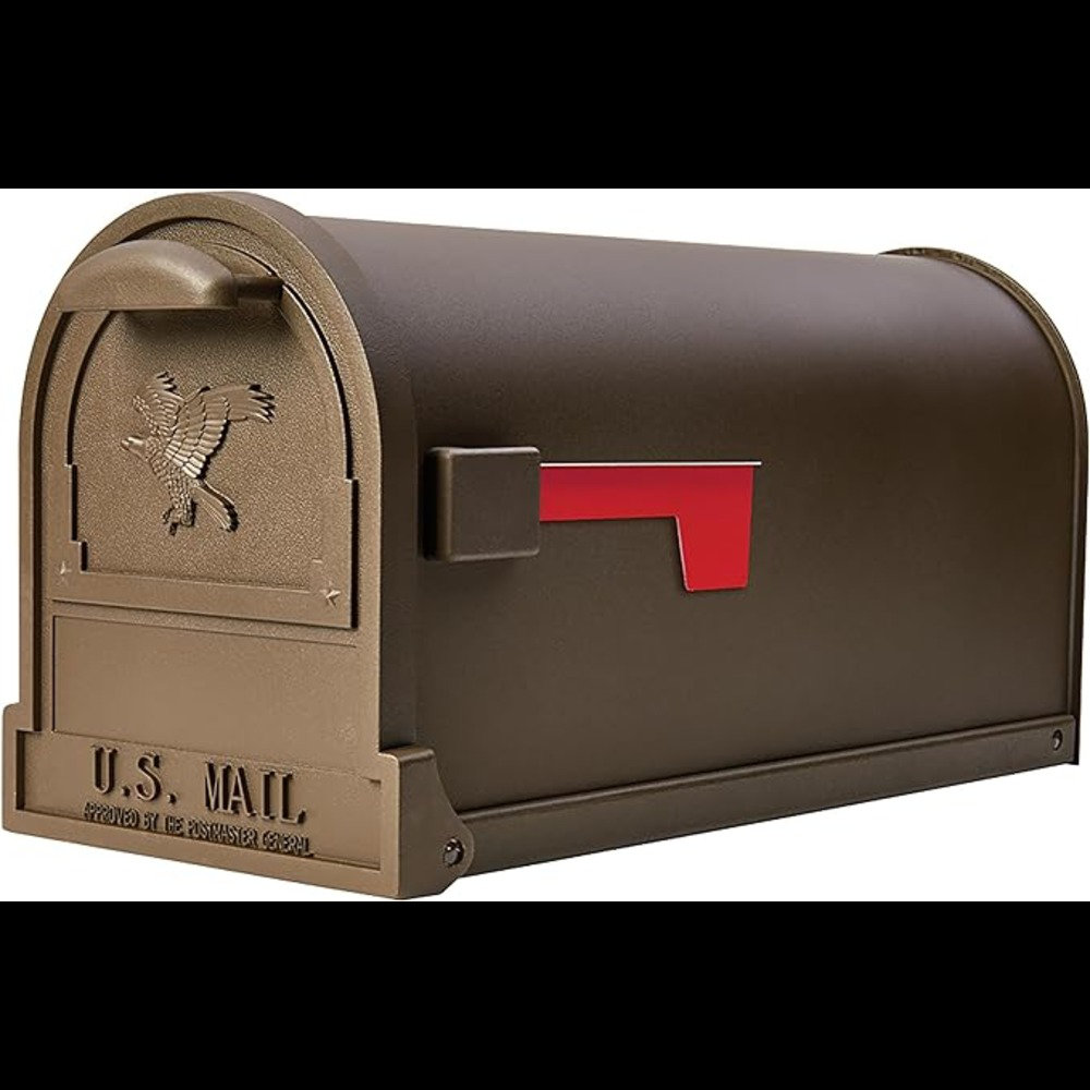 Invenitiah Metal Post Mounted Mailbox | Wayfair