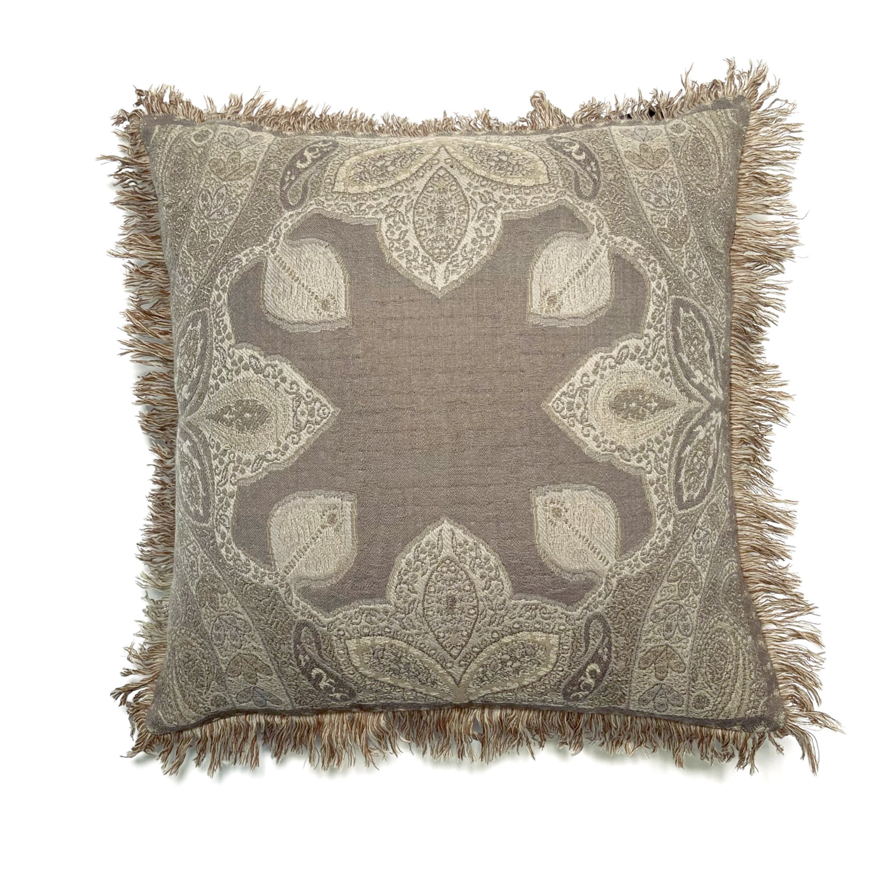 Sabira Humaira Damask Wool Throw Pillow | Wayfair