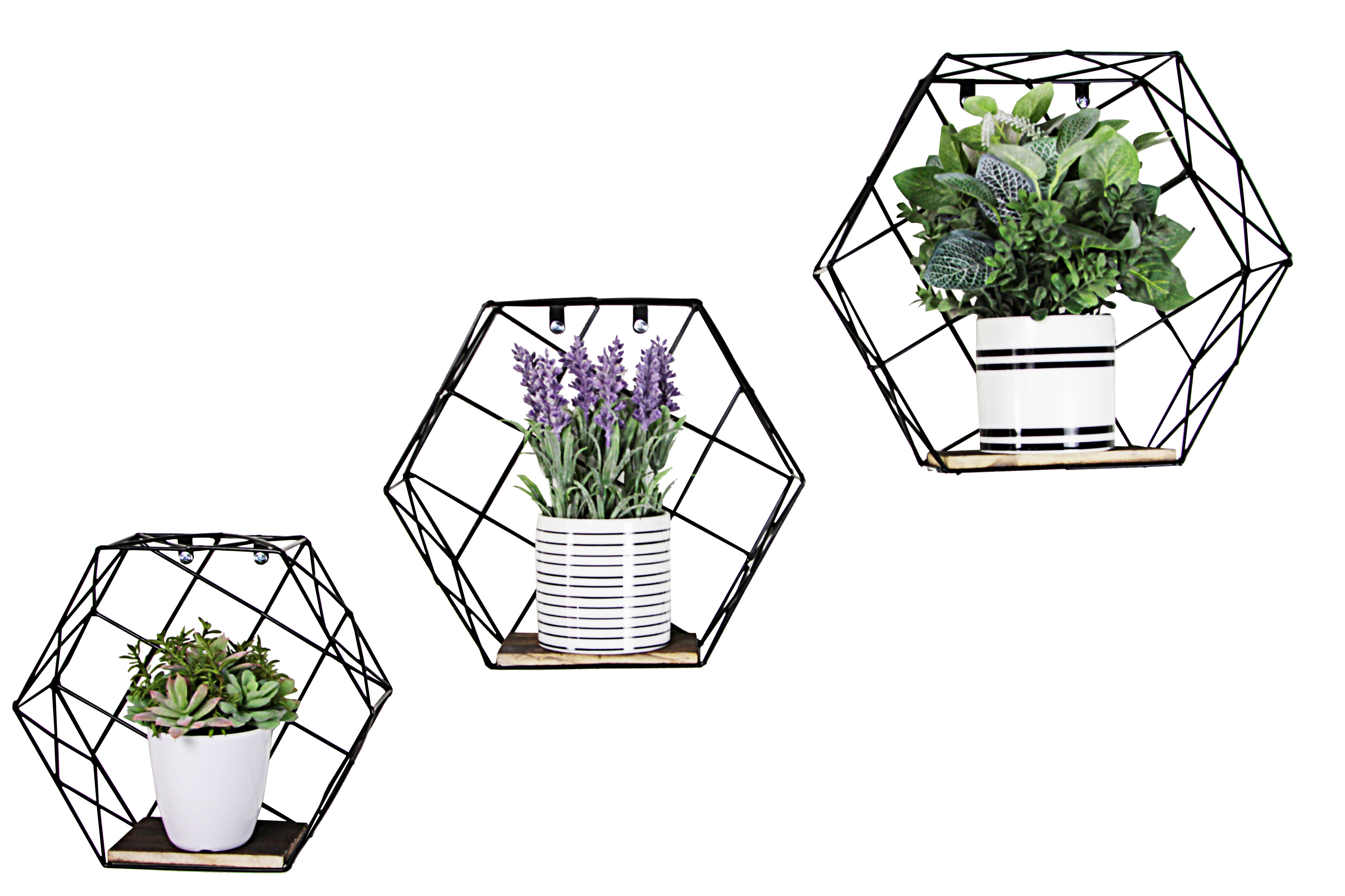 Wrought Studio Ensemble de 3 tablettes suspendues Murray, tablette ...