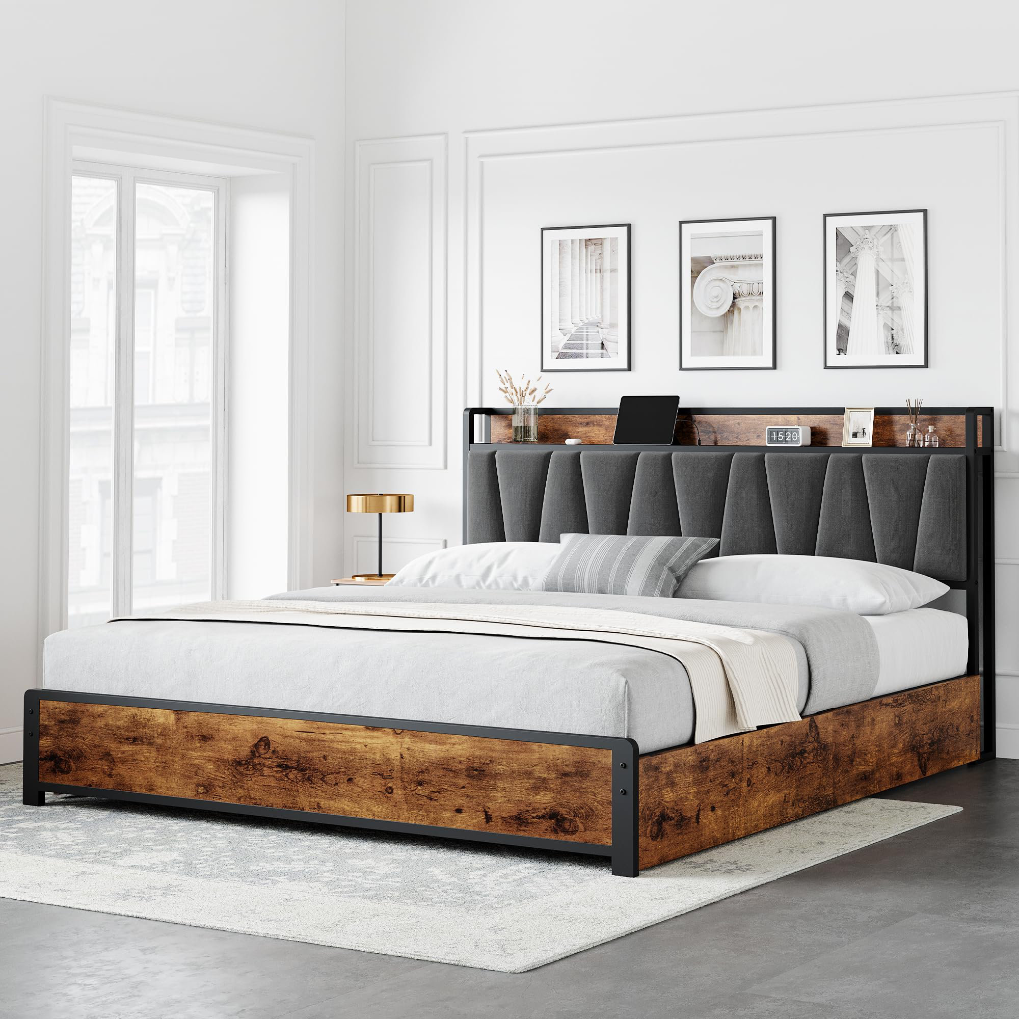 unusual king bed frames