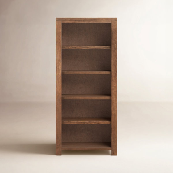Birch Lane™ Damon Rustic Open Wood Bookcase, Bookcase Shelves, Storage ...