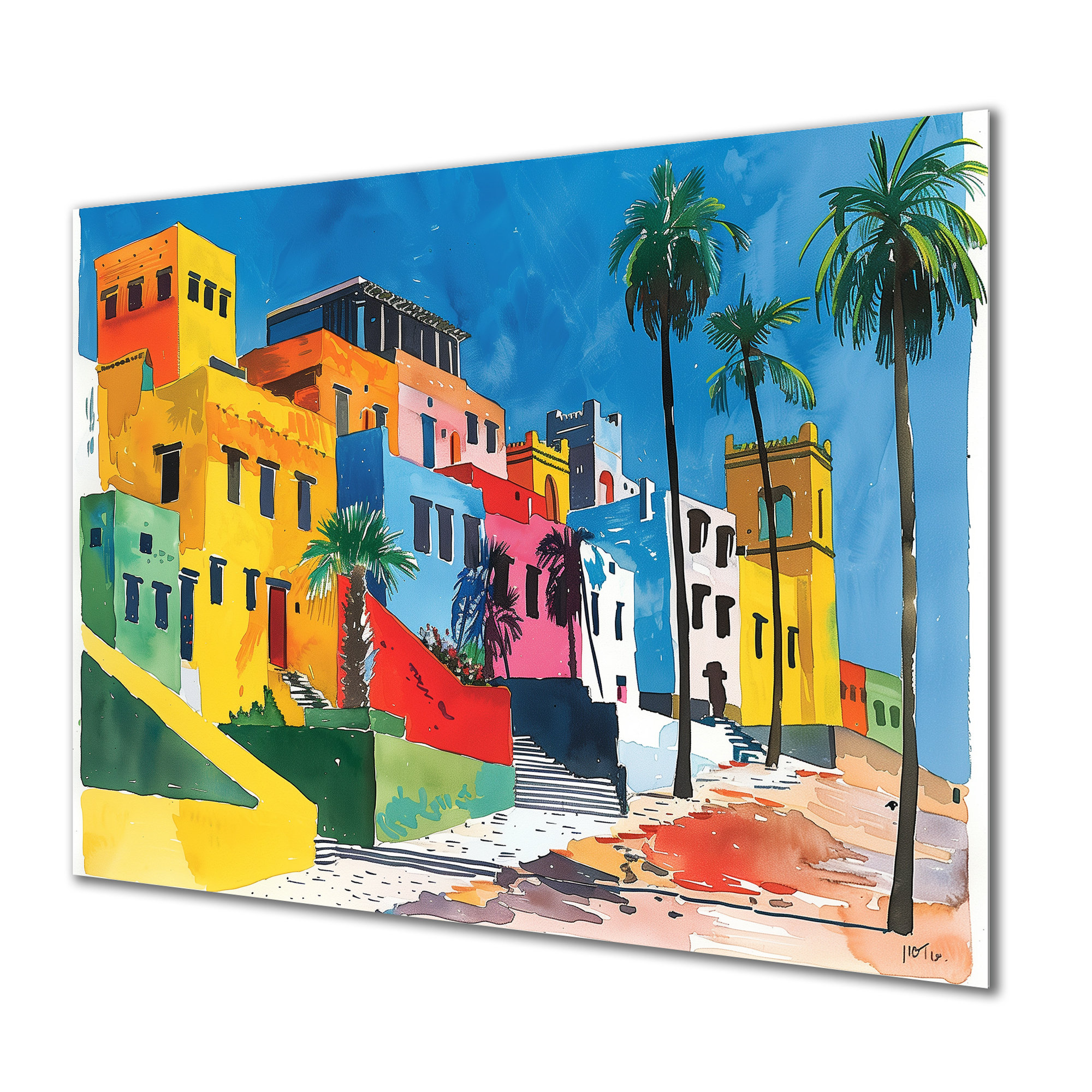 Lark Manor Colourful Cairo Egypt City Landscape In Summer - City ...