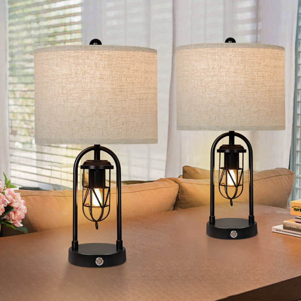 OUTON Stainless Steel USB Table Lamp（Set of 2） | Wayfair