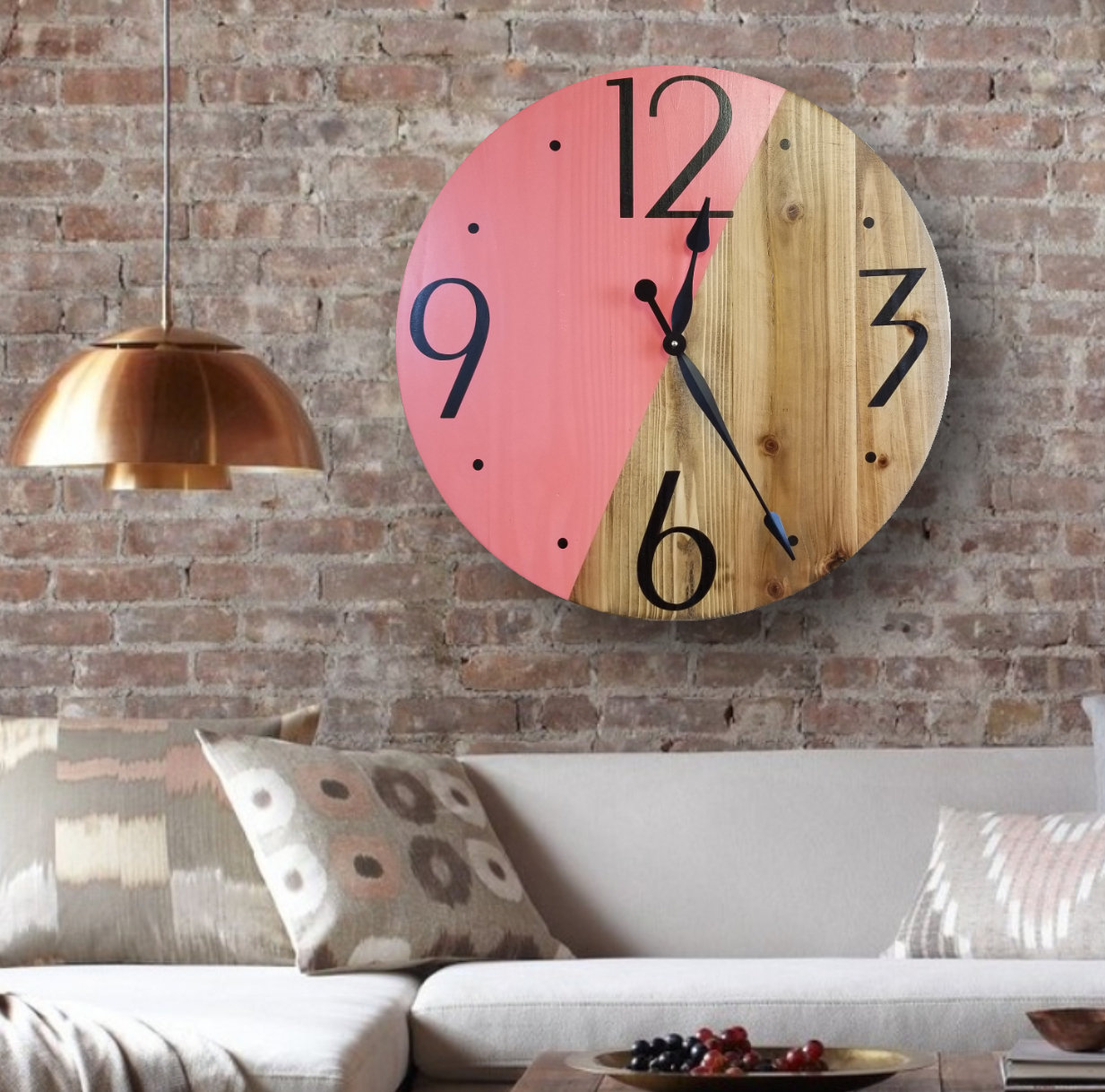 Ebern Designs Shetye Wood Wall Clock & Reviews | Wayfair