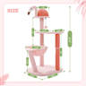 Dakota Fields 34.2In Flamingo Cute Cat Tree, Cat Tower With Sisal ...