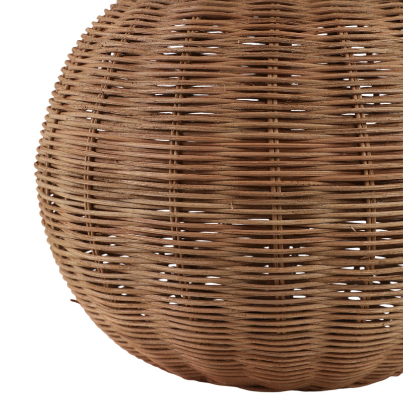 Bayou Breeze 23X20" Woven Rattan Table Lamp, Natural | Wayfair