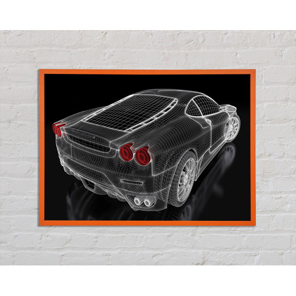 Brayden Studio Ariele Ferrari F430 Drawing - Single Picture Frame Print ...