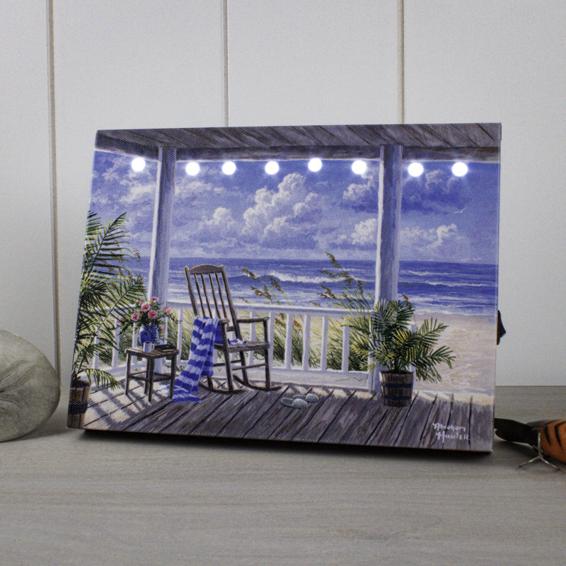 Dovecove Ashly - Quiet Time 8x6 Lighted Tabletop Canvas | Wayfair